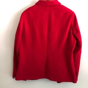 August Max | Jackets & Coats | August Max Woman X Red Wool Zip Up ...